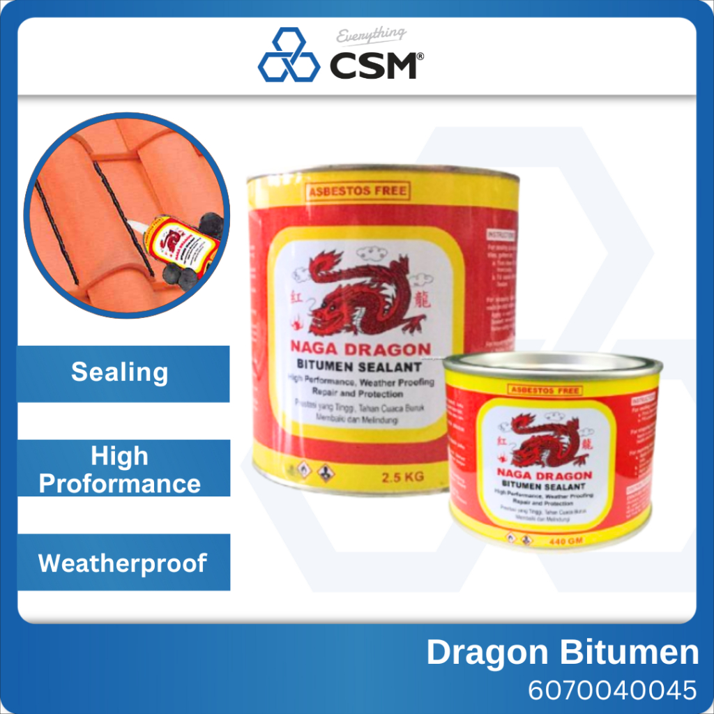 Naga Dragon Sealant Bitumen Compound 2.5KG Weather Roofing Leaking ...