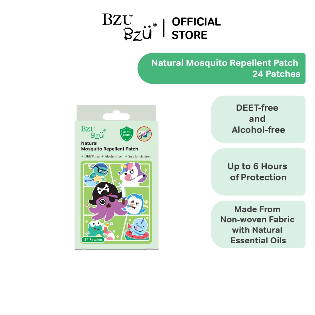 BZU BZU Natural Mosquito Repellent Patch (24 Patches) | Shopee Malaysia