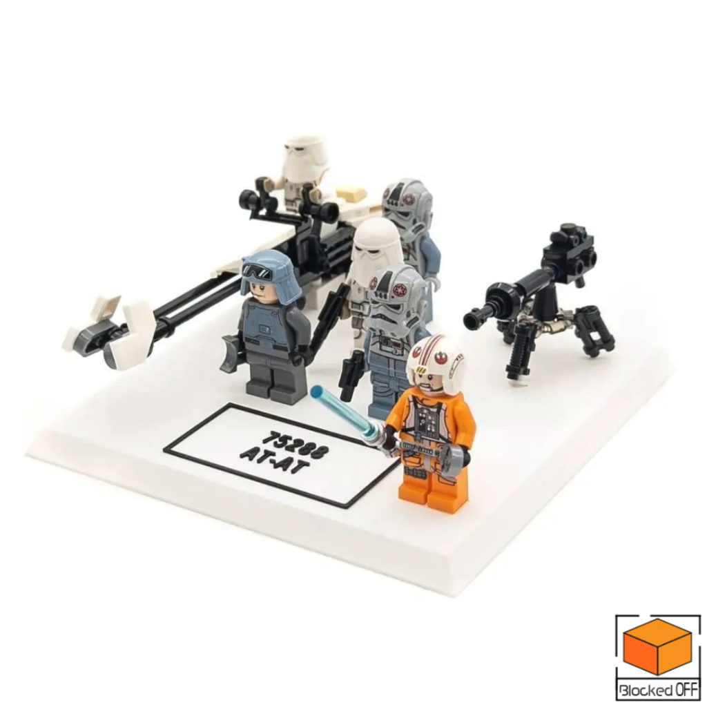 Display Stand for Lego Star Wars AT-AT Minifigures (75288) | Shopee ...