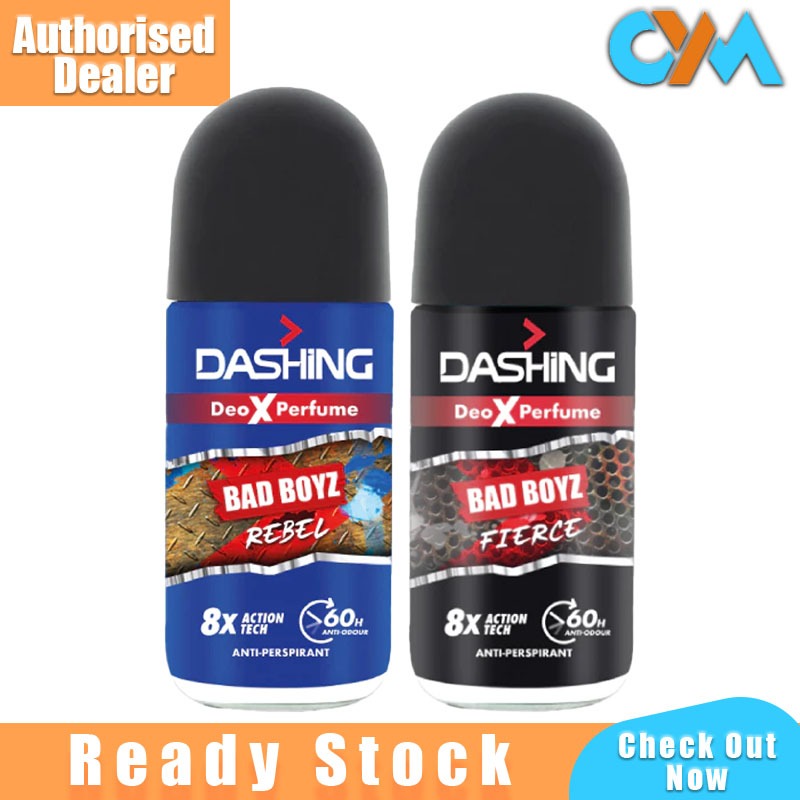 Dashing Bad Boyz Deodorant Roll On Rebel Fierce 50ml Deo X Perfume 8x ...