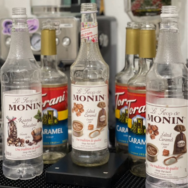 Monin Empty Glass Bottle/Torani Empty Glass Bottle (Monin/Torani botol ...
