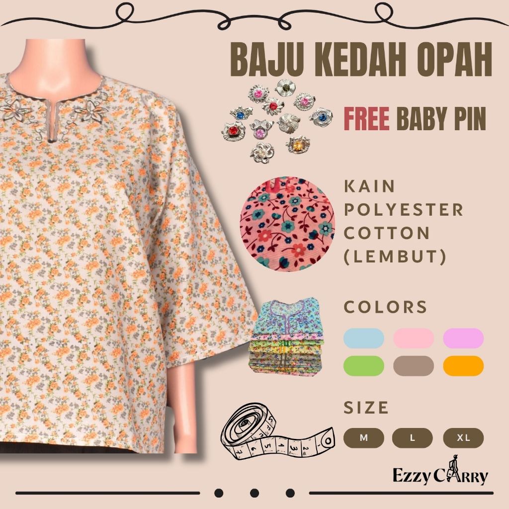 BAJU KEDAH OPAH COTTON HOT SALE MURAH!!!🔥🔥🔥 | Shopee Malaysia