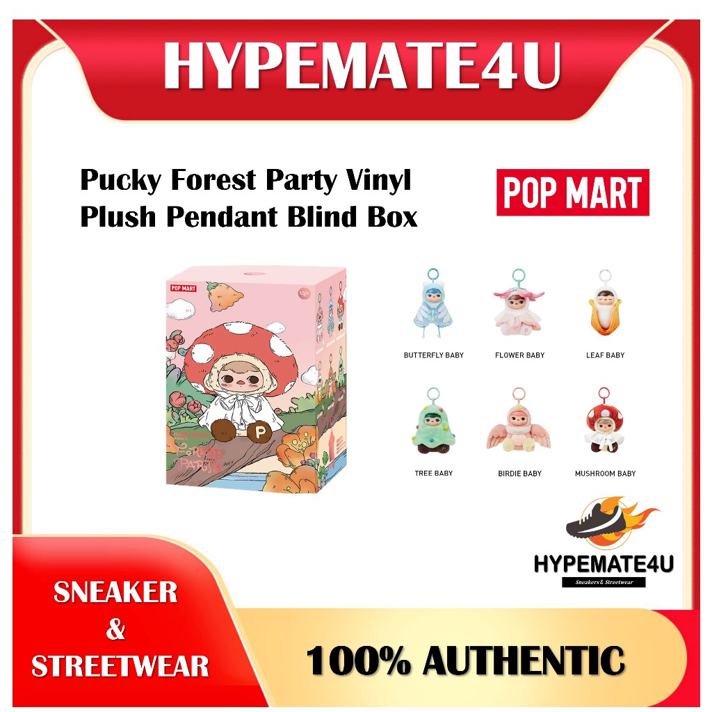 [Ready Stock] Pop Mart Pucky Forest Party Series-Vinyl Plush Pendant ...