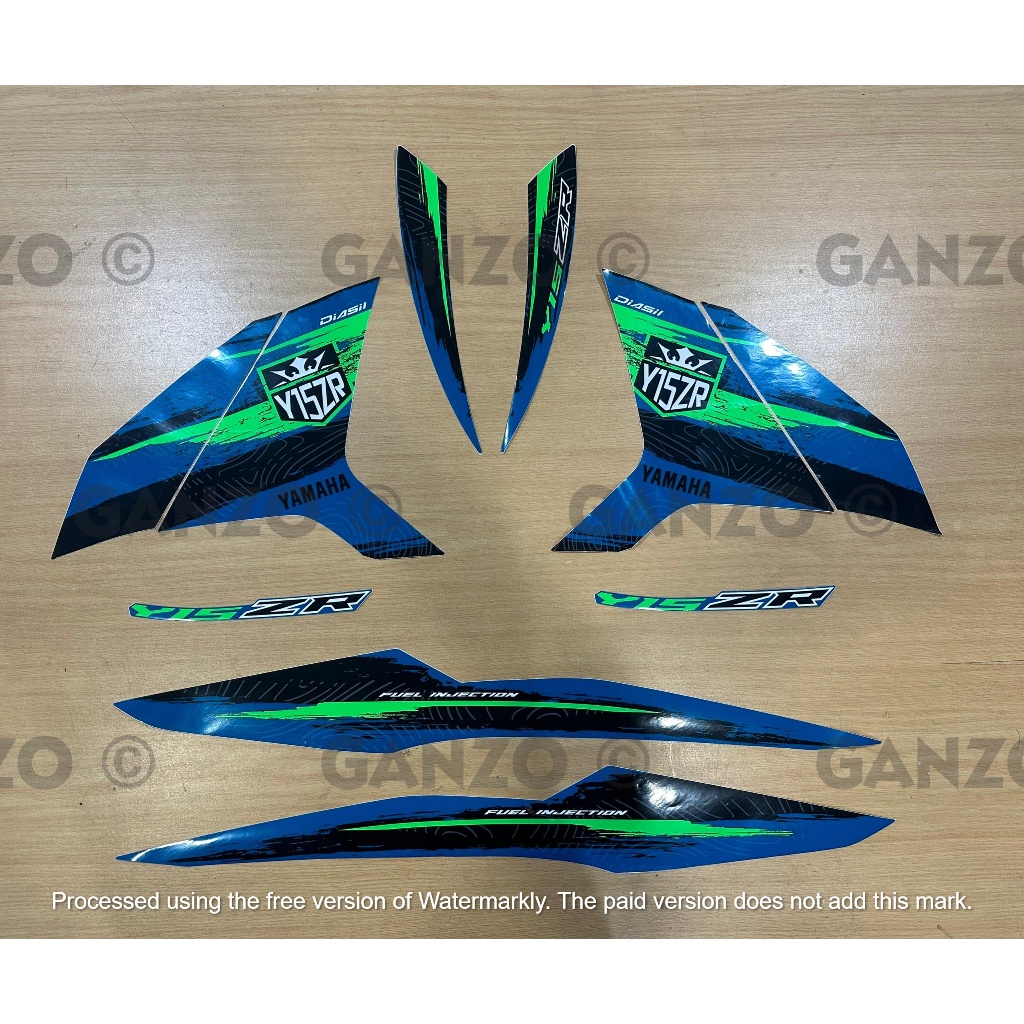 STRIPE STICKER MOTOR YAMAHA COVER SET * Y15ZR V1 V2 * 2024 STANDARD ...