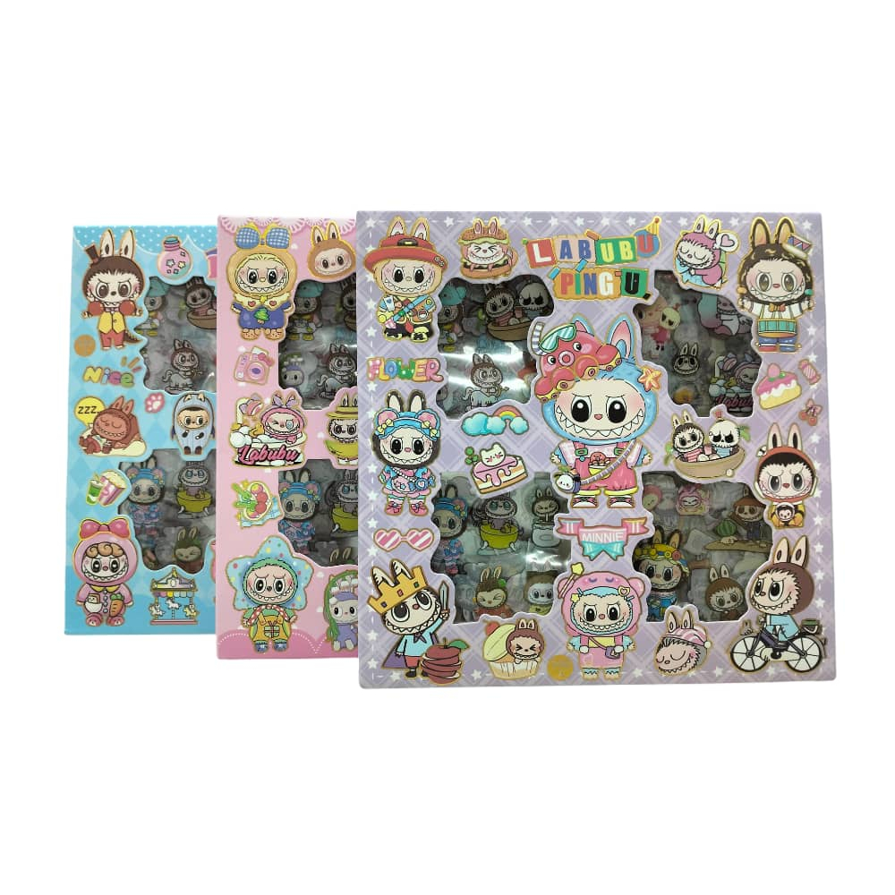 The Cutest Labubu Sticker Book For Kids With 100pcs Stickers Colourful ...