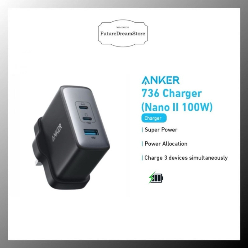 Anker 736 Charger 100w Ultra Fast Charger 67W adapter charger head | Shopee Malaysia