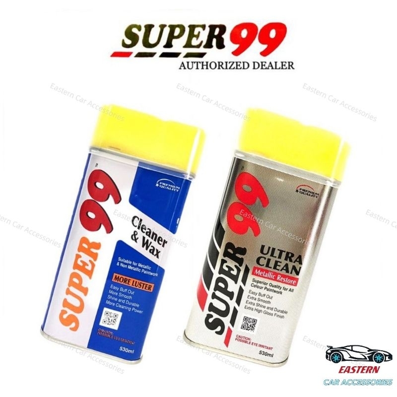 Super 99 Luster Cleaner Wax 530ml, Super 99 Ultra Clean Metallic ...
