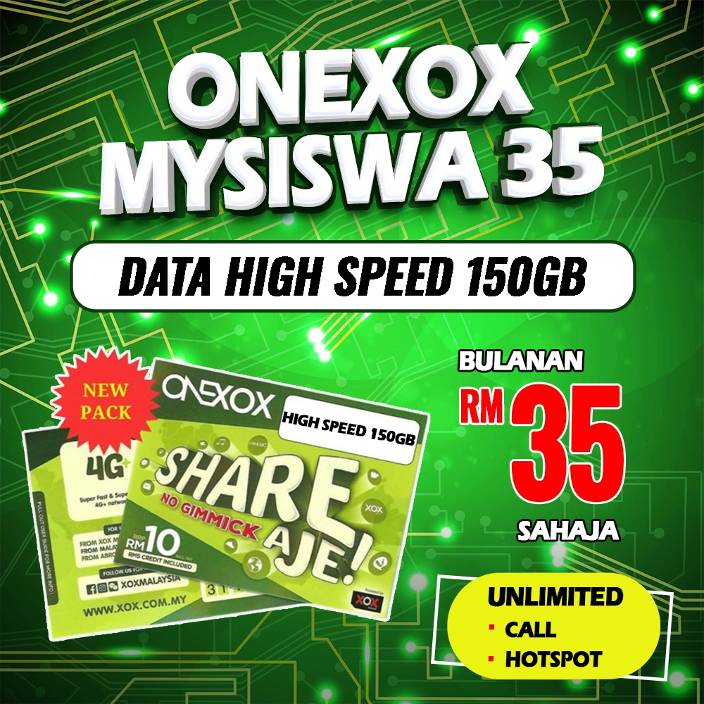 XOX ONEXOX 5G Unlimited Data + Unlimited Call 【self active】 | Shopee ...