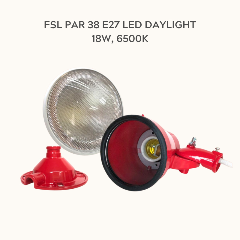 FSL PAR 38 E27 LED DAYLIGHT, 18W 6500K | Shopee Malaysia