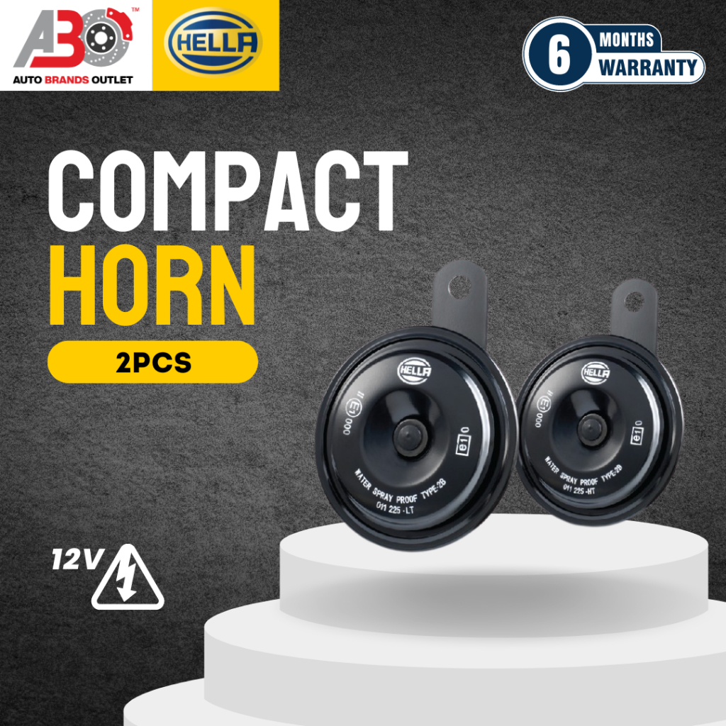 HELLA 12V Compact Horn - 3AM 011 225 801 | Shopee Malaysia