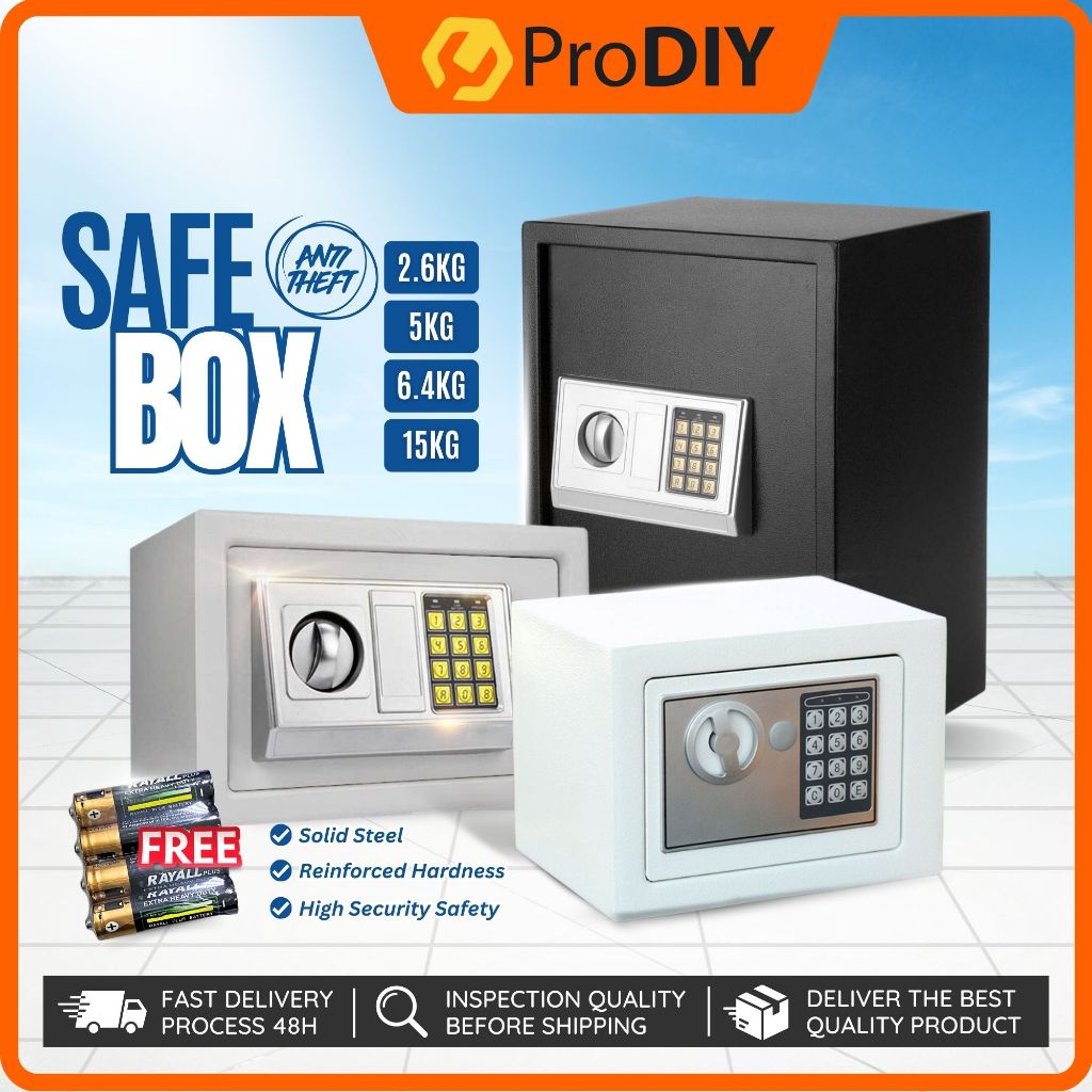 Premium Digital Safe Box Home Office Hotel Money Jewelry Vault Safety ...
