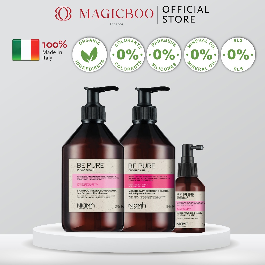 Magicboo Niamh Be Pure Organic Hair Fall Prevention Shampoo/Hair Mask ...