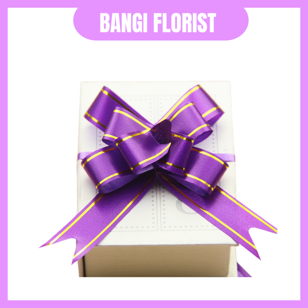 (10PCS) 33CMx1.65CM PULL Ribbon Reben Riben Gift Satin Organza Flower ...