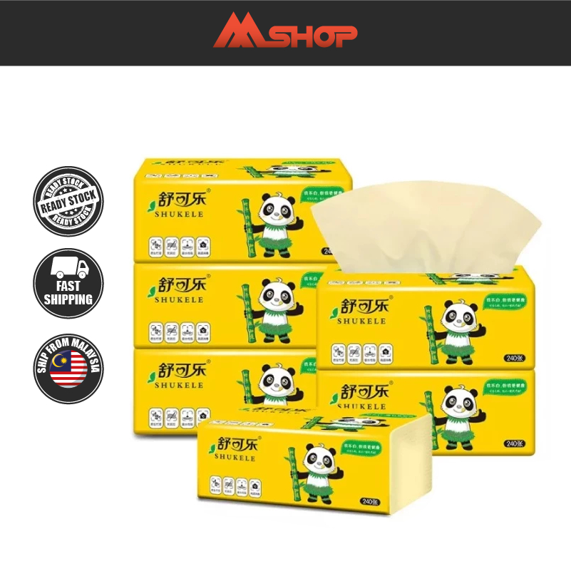 M^Shop #G2 Facial Tissue Paper 4 Layers Bamboo Pulp | Kertas Tisu Muka ...