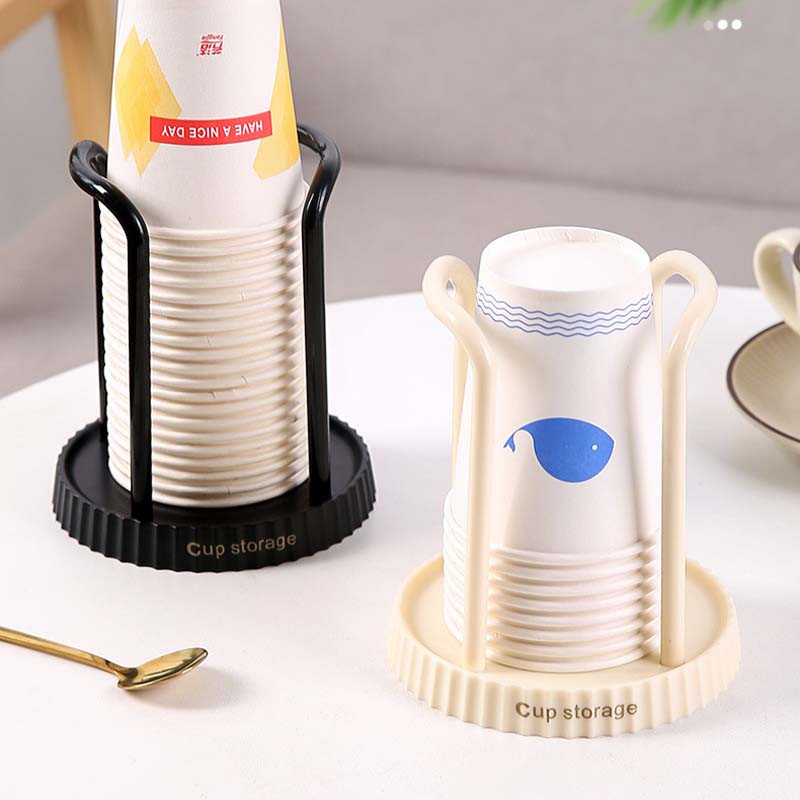 Paper Cup Storage Holder Desktop Disposables Cups Organiser Dispenser ...