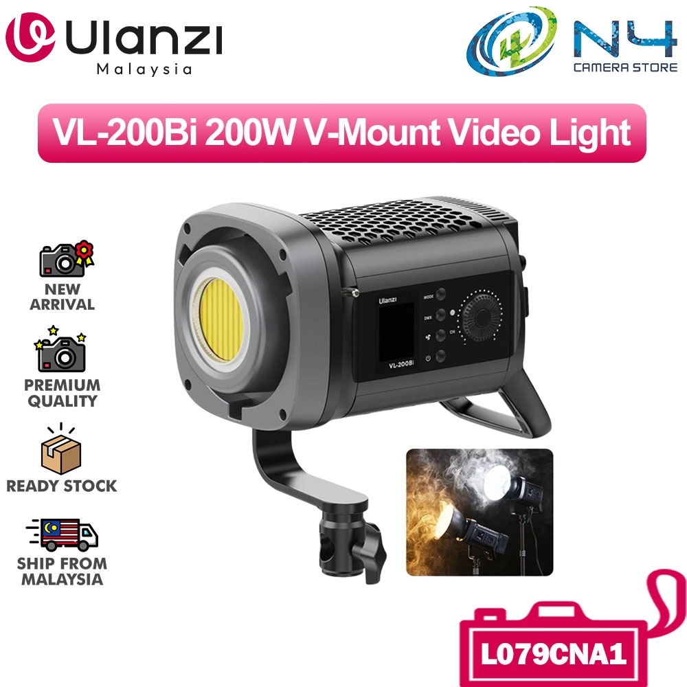 Ulanzi VL200 VL-200Bi 200W V-Mount COB Video Light Wireless APP Control ...