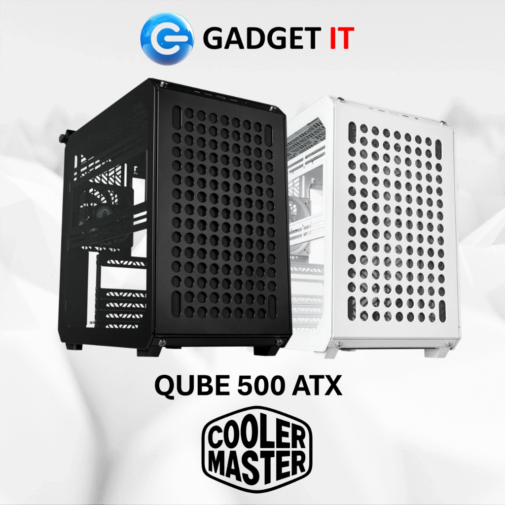 COOLER MASTER QUBE 500 ATX PC CASING | FLATPACK CASE | HIGH AIRFLOW ...