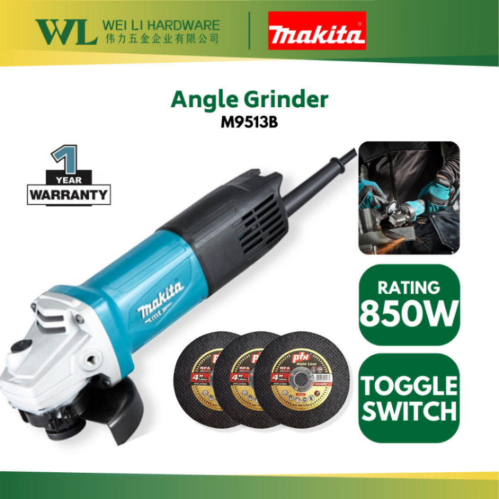 Makita MT M9513B 4" Angle Grinder 850W / Makita Grinder Original ...