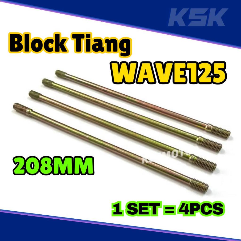 BLOCK STUD WAVE125 (4 PCS)HONDA(BLOK TIANG WAVE125 ENGINE WAVE125 SPEC ...