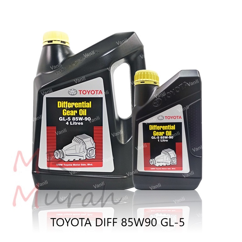 Original Toyota Diff Gear Oil [85W90, 1L] 4WD Oil DIFGL-585W9-01L KUN25 ...