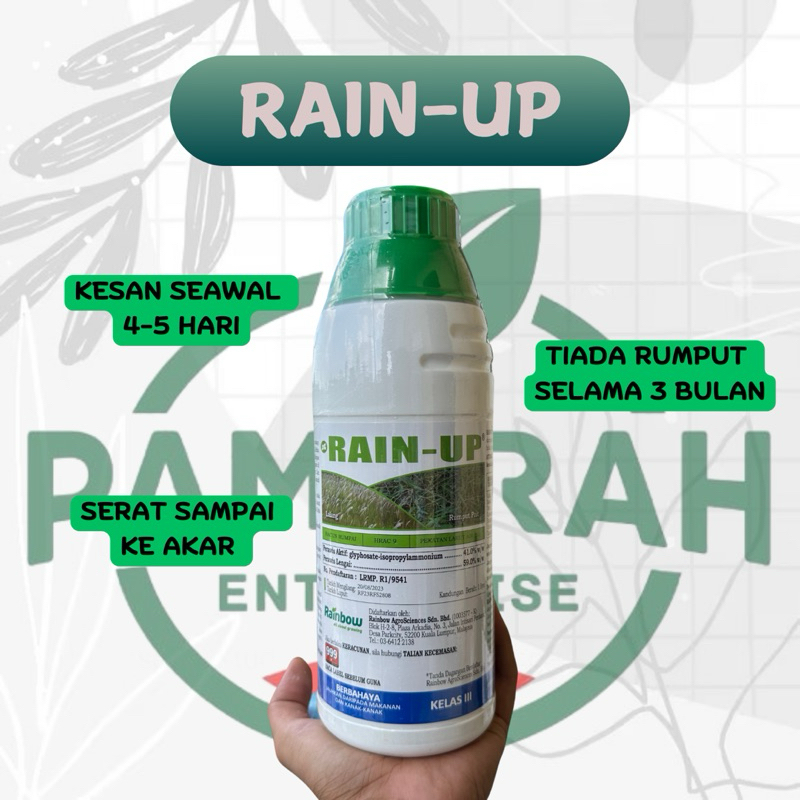 RAINBOW RAIN-UP 1 liter (glyphosate,isopropylammonium 41.0%) / racun lalang dan rumpai (rainup ...