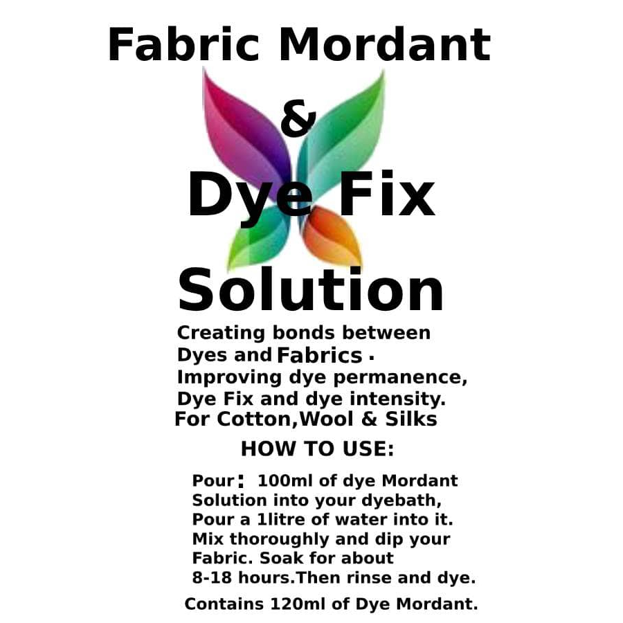 FABRIC MORDANT AND DYE FIXATIVE/120ML | Shopee Malaysia