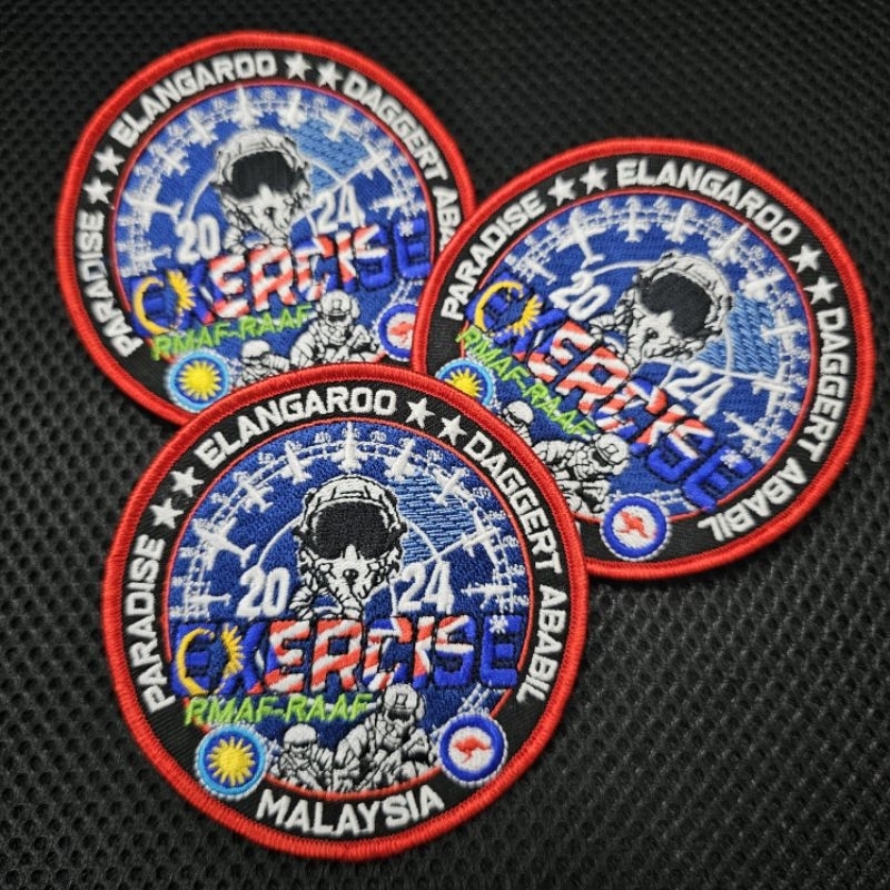 RMAF RAAF Exercise 2024 Collectable embroidery patches (Ready Stock ...