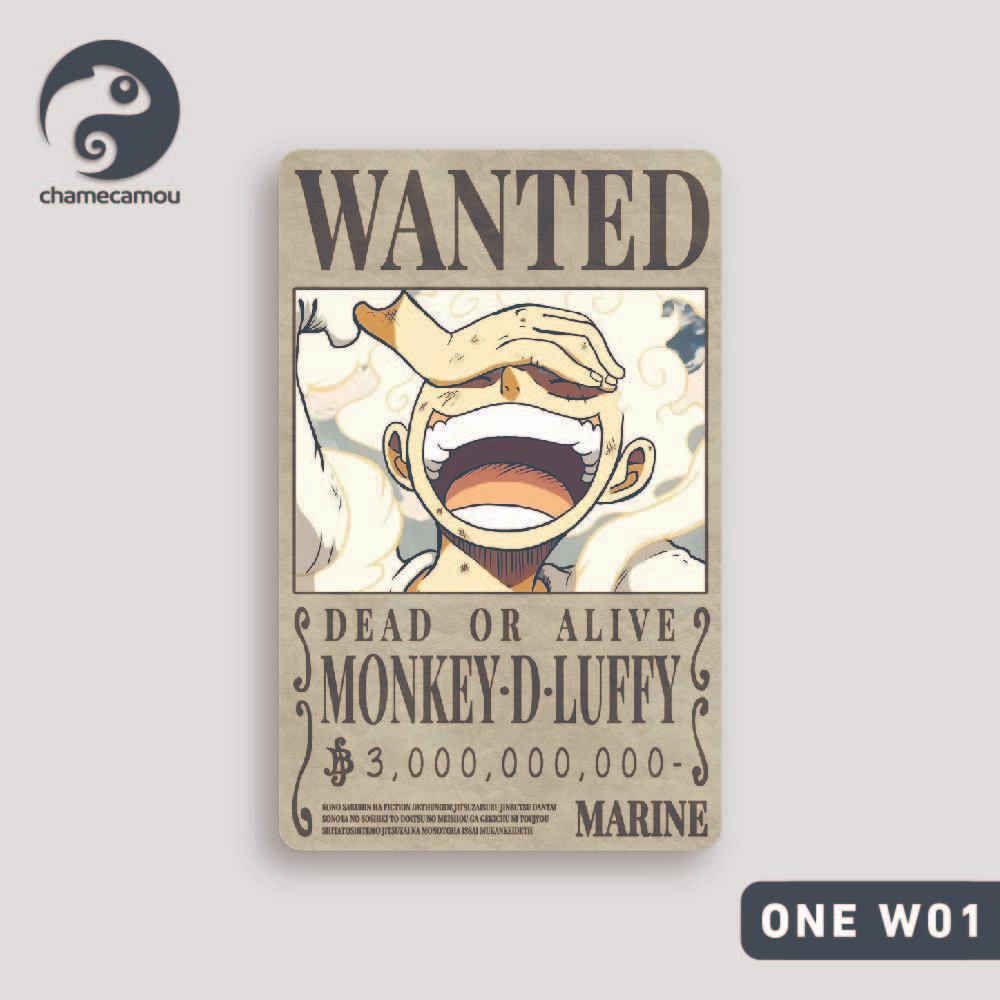 TNG Sticker One Piece Wanted Bounty Vintage Miniature Poster Touch n Go ...