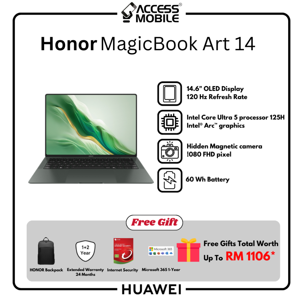 HONOR MagicBook Art 14 Laptop | Shopee Malaysia
