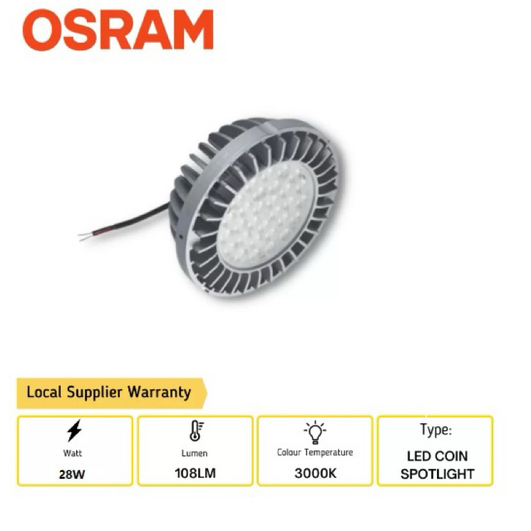 OSRAM LED 28W 830 Coinlight Spotlight AR111 Bulb, 3000K Warm White ...