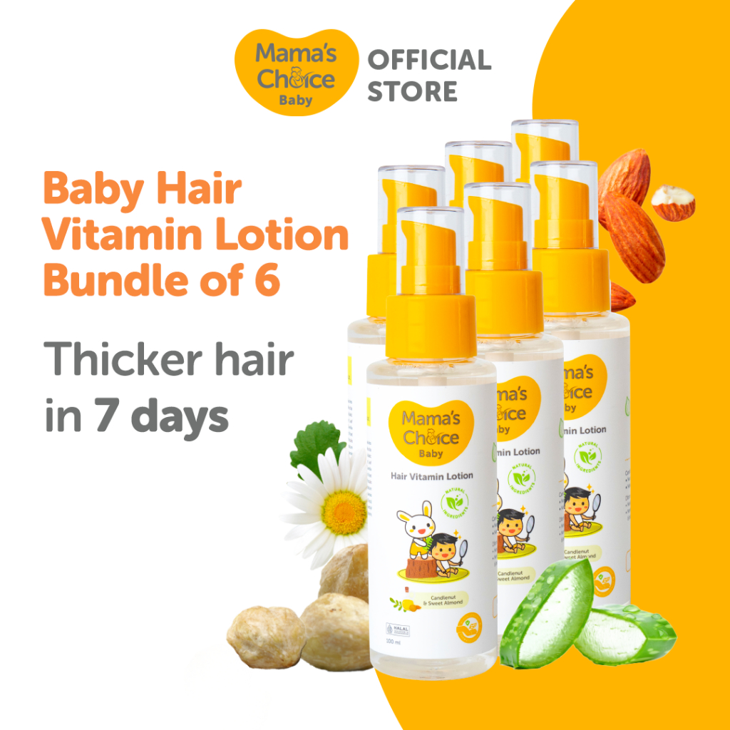 [Bundle of 6] Mama’s Choice Baby Hair Vitamin Lotion | Baby Hair ...