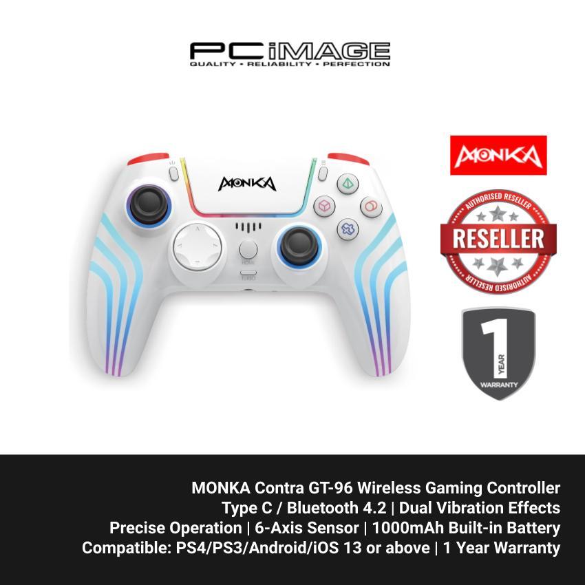 MONKA CONTRA GT-96 WIRELESS GAMING GAMEPAD WITH RGB LIGHT FOR PS54 ...
