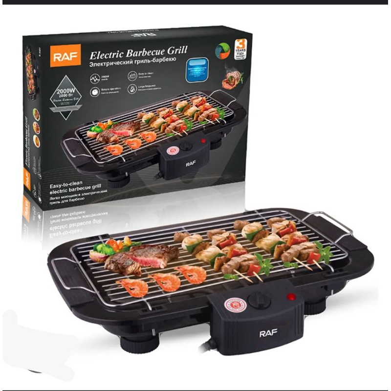 RAF Electric Barbecue Grill 2000W Power Dedicated R.5301 | Shopee Malaysia