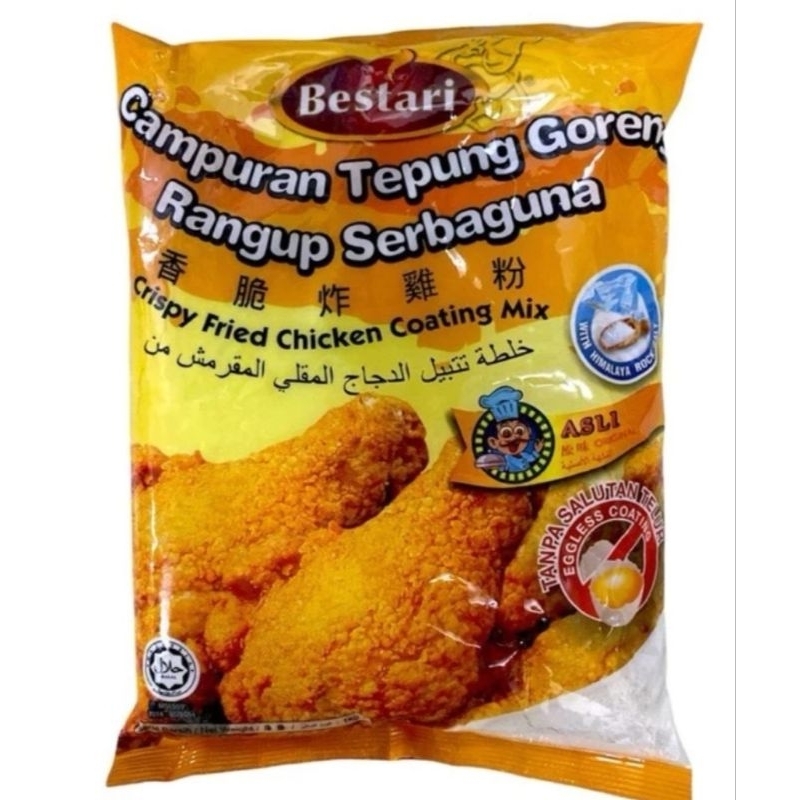 Bestari Campuran Tepung Goreng Rangup Serbaguna Crispy Fried Chicken ...