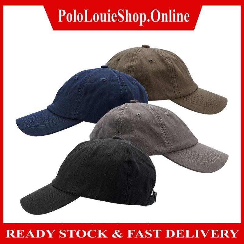 100% Cotton Unisex Adjustable Baseball Plain Sport Cap | Shopee Malaysia