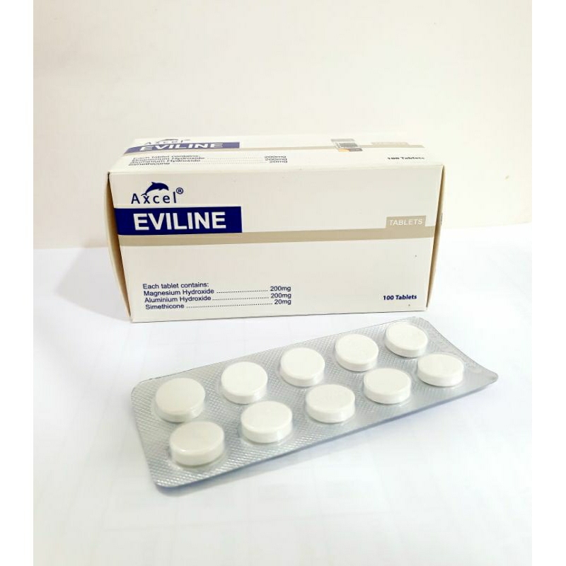 Eviline Antacid Tablet (For Gastric & Flatulence) Perut kembung | Shopee Malaysia