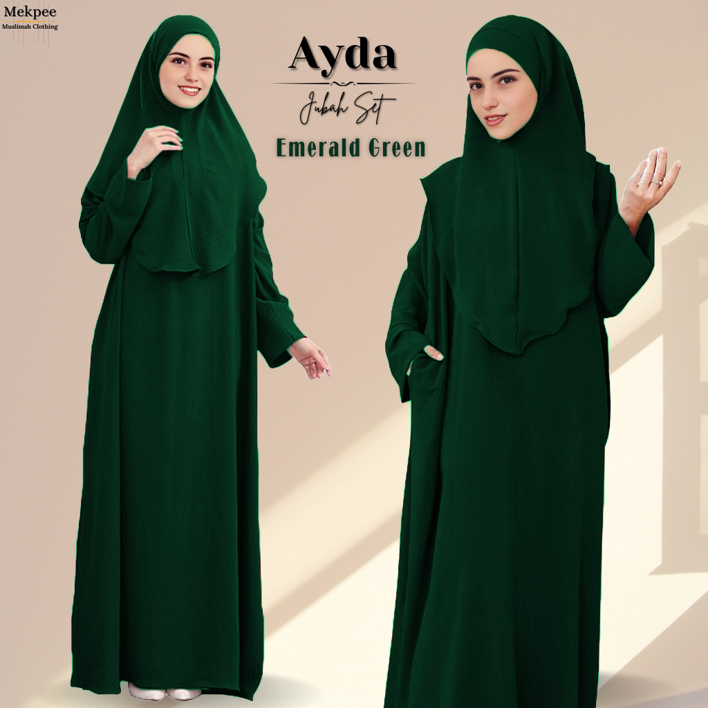 "New Ayda Jubah Tudung Set Koleksi Cey Material - Elegance Redefined"By ...