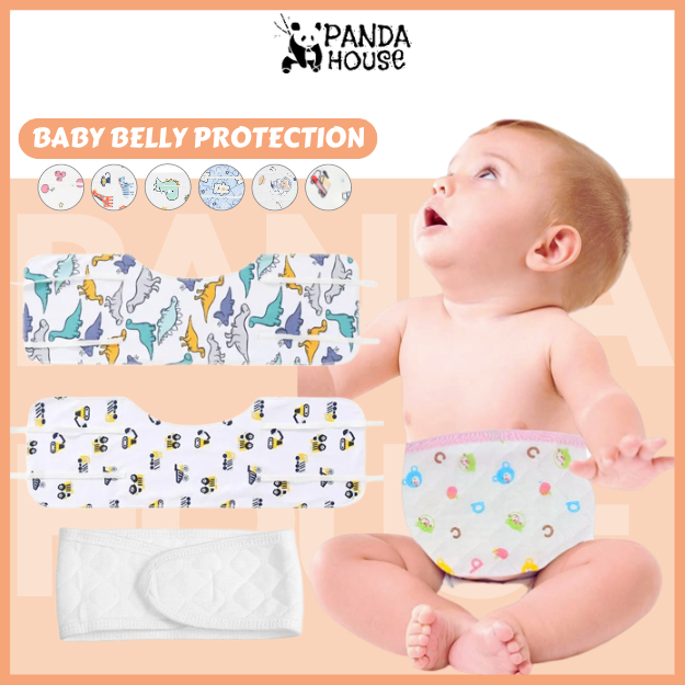 100% Soft Cotton Newborn Baby Belly Protection Barut Perut Bayi ...