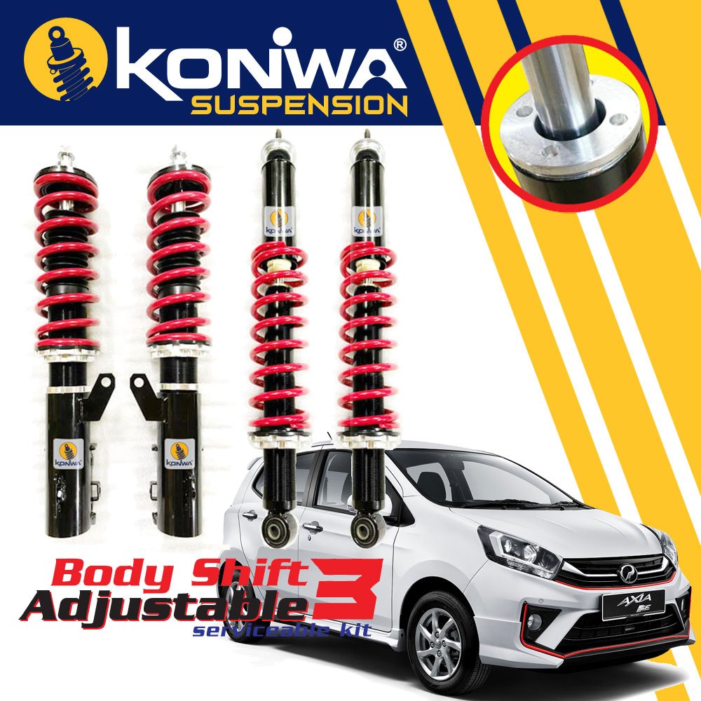 KONIWA ADJUSTABLE Perodua Axia/Bezza Hi-Low Body Shift Serviceable ...