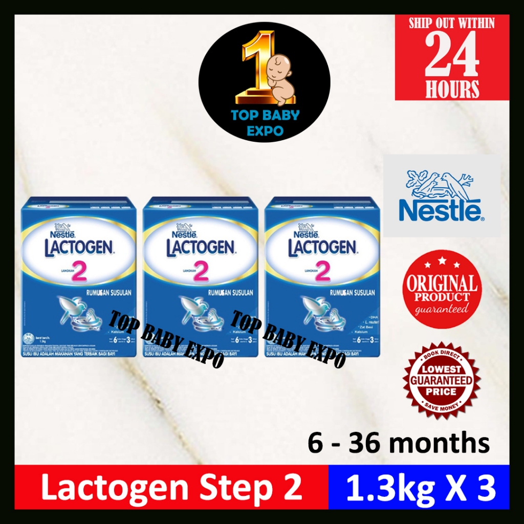 Nestle Lactogen Step 2 (1.3kg X 3) Exp: 10/2026 (Newest Stock) | Shopee Malaysia
