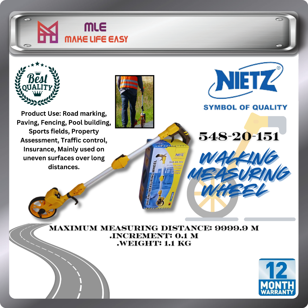 NIETZ Walking Measuring Wheel 548-20-151 TM06 | Shopee Malaysia
