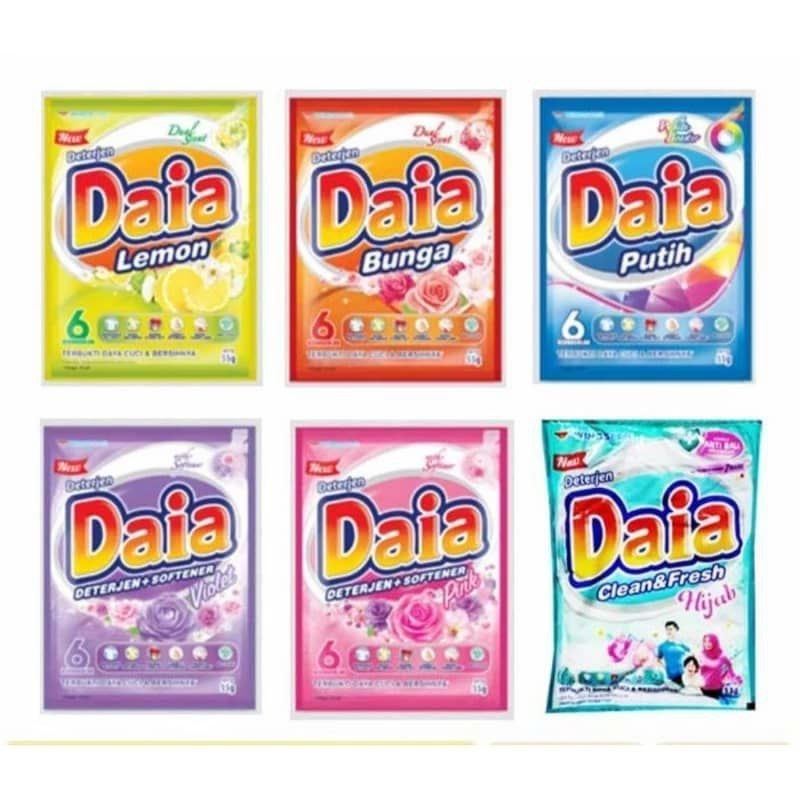 daia detergen powder,sabun cuci 6 sachet. | Shopee Malaysia