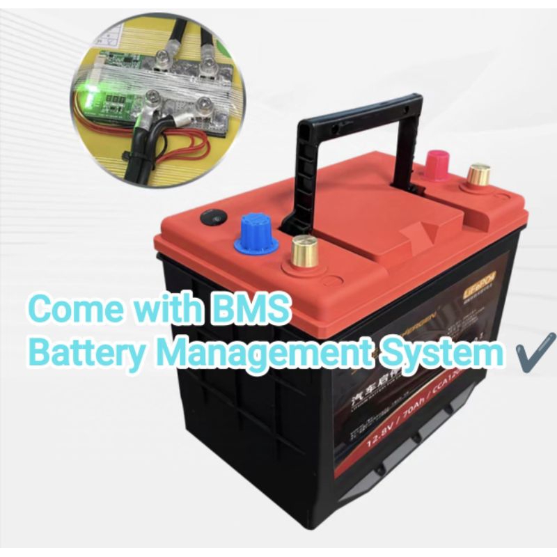 Lithium LiFE4PO battery DIN55/55D23L/battalion- Mitsubishi lancer evo ...