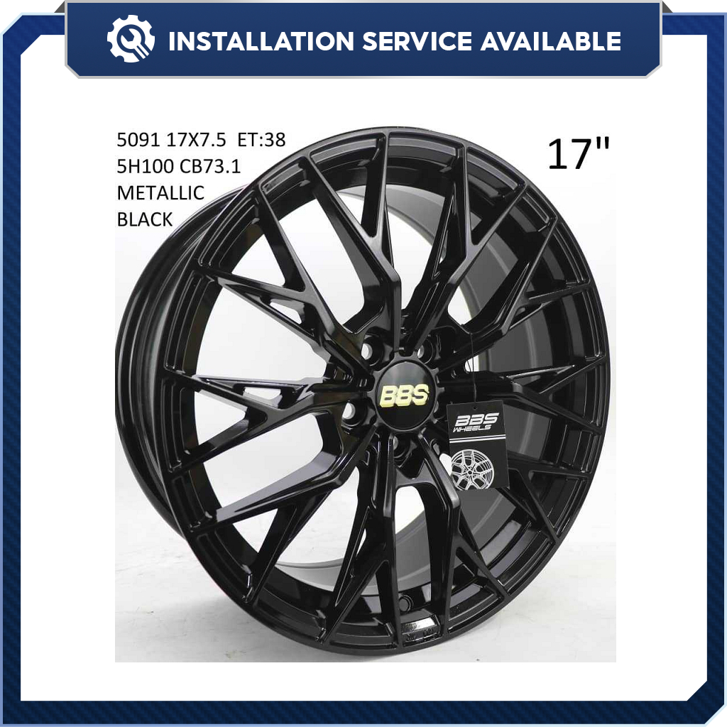 [Installation Provided] SPORT RIM BBS DESIGN 17 INCH ALZA BARU CIVIC ...