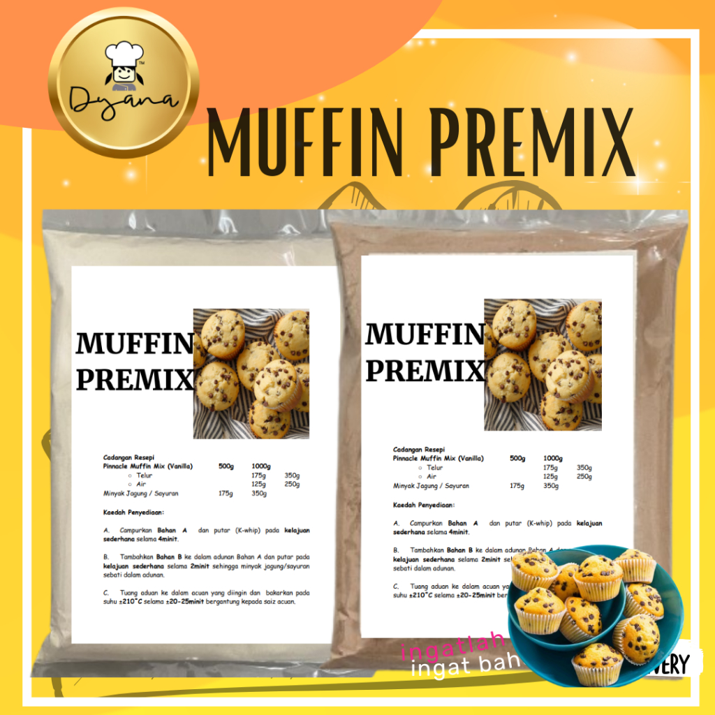 Muffin Premix ( Vanilla / Chocolate ) | Shopee Malaysia