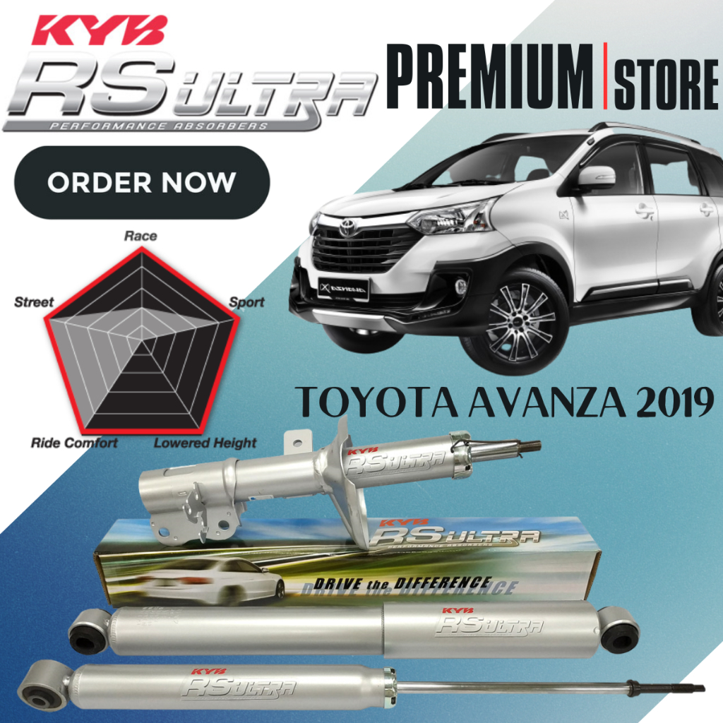 TOYOTA AVANZA 2022 - KYB RS ULTRA HEAVY DUTY SHOCK ABSORBER 100% ...