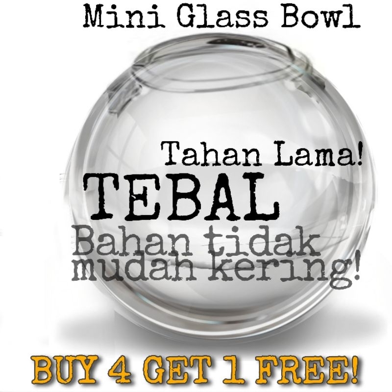 [POPAI™] Mini Glass Bowl Heat Resistant Thick Glass Bowl | Shopee Malaysia