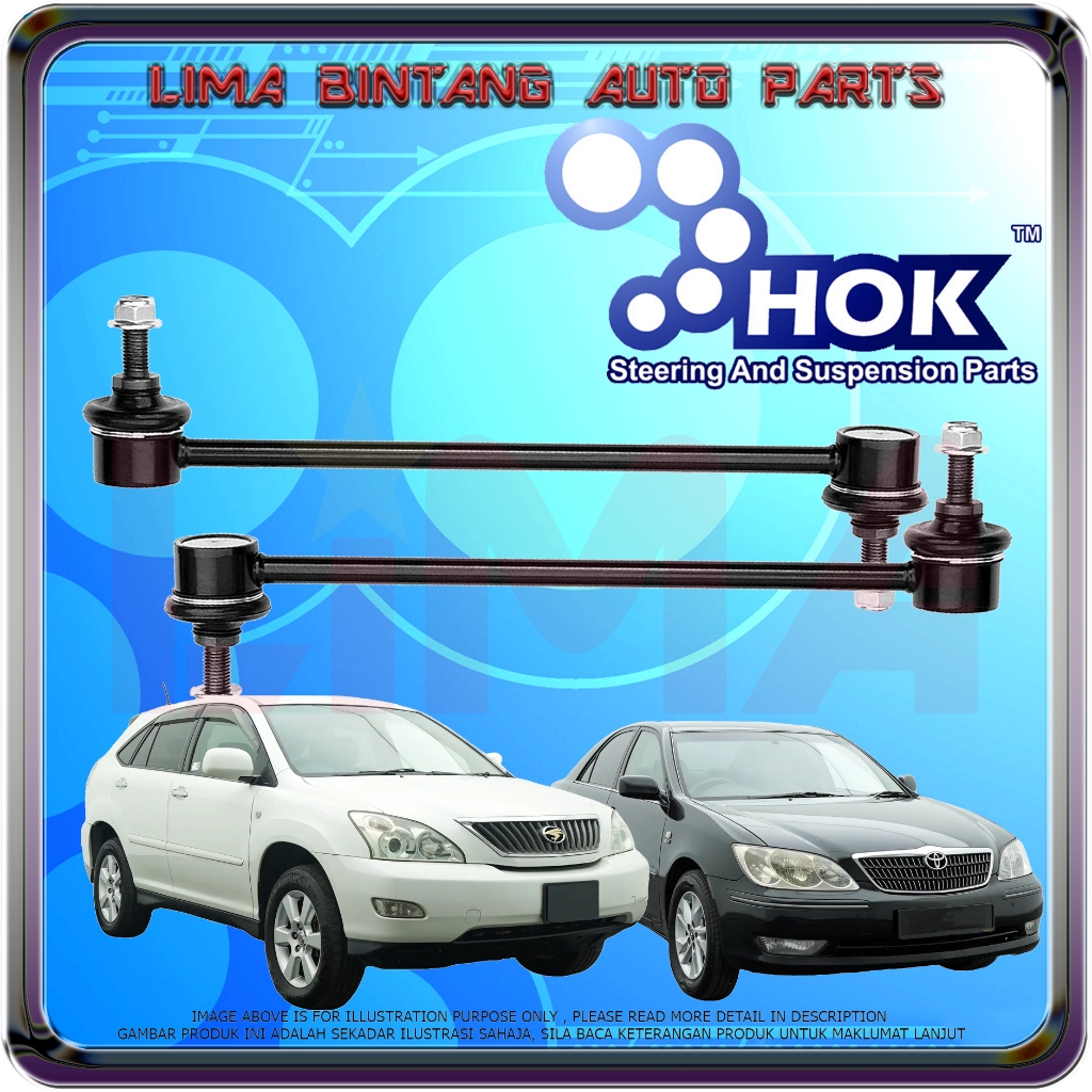 Toyota Camry ACV30 ACV31 , Harrier ACU30 MCU30 Front / Rear Stabilizer ...