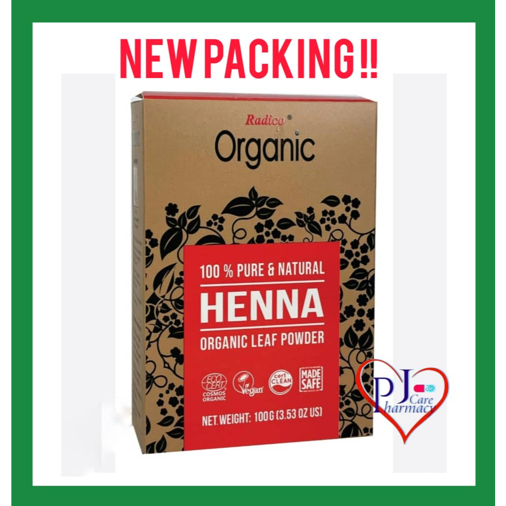 [NEW LOOK] RADICO ORGANIC HENNA POWDER 100G HALAL (Exp : 07/2029 ...