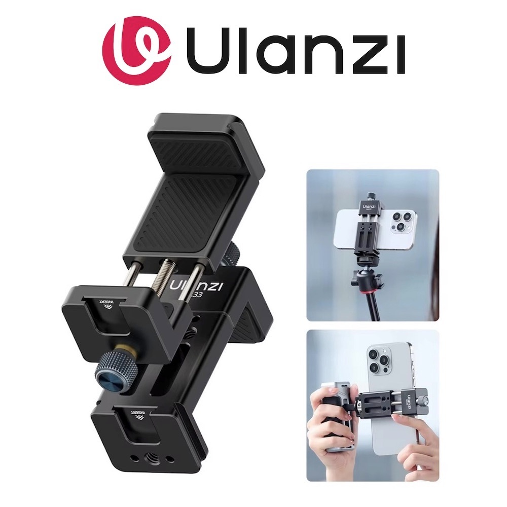 Ulanzi MA33 Arca Swiss Phone Holder Clip Clamp Vlog Mount for Mobile ...